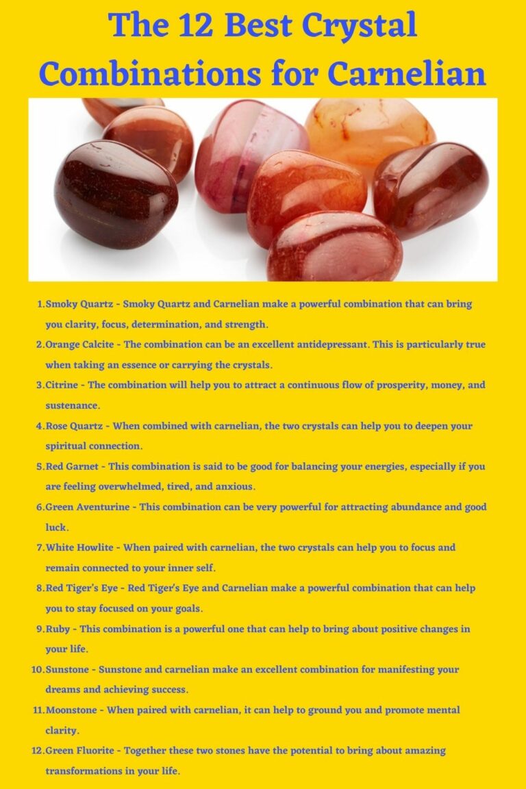 The 12 Best Crystal Combinations for Carnelian